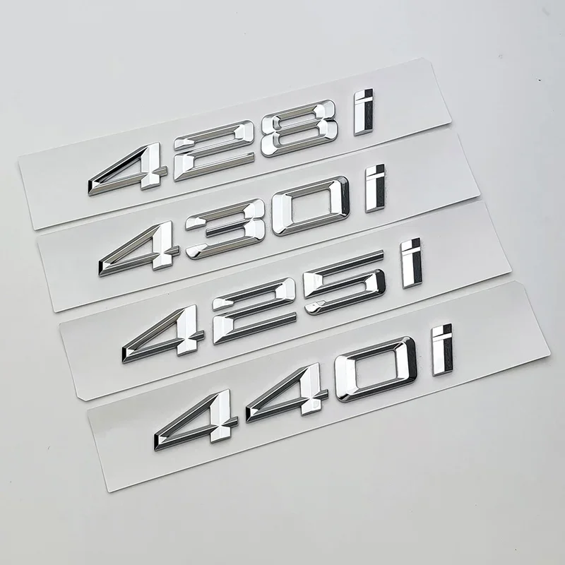 ABS Chrome 416i 418i 420i 425i 428i 430i 440i Emblem Logo Car Trunk ...