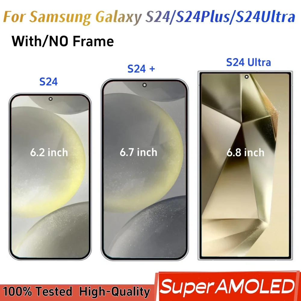 Super AMOLED 5G S24 Ultra S928 LCD For Samsung Galaxy S24/S24Plus 5G ...