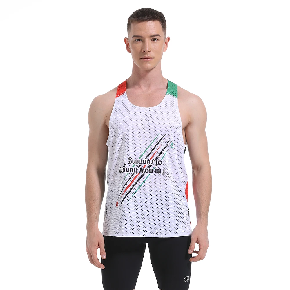 Men's Seamless Running Tank Tops Ultra Lightweight Marathon Singlets ...
