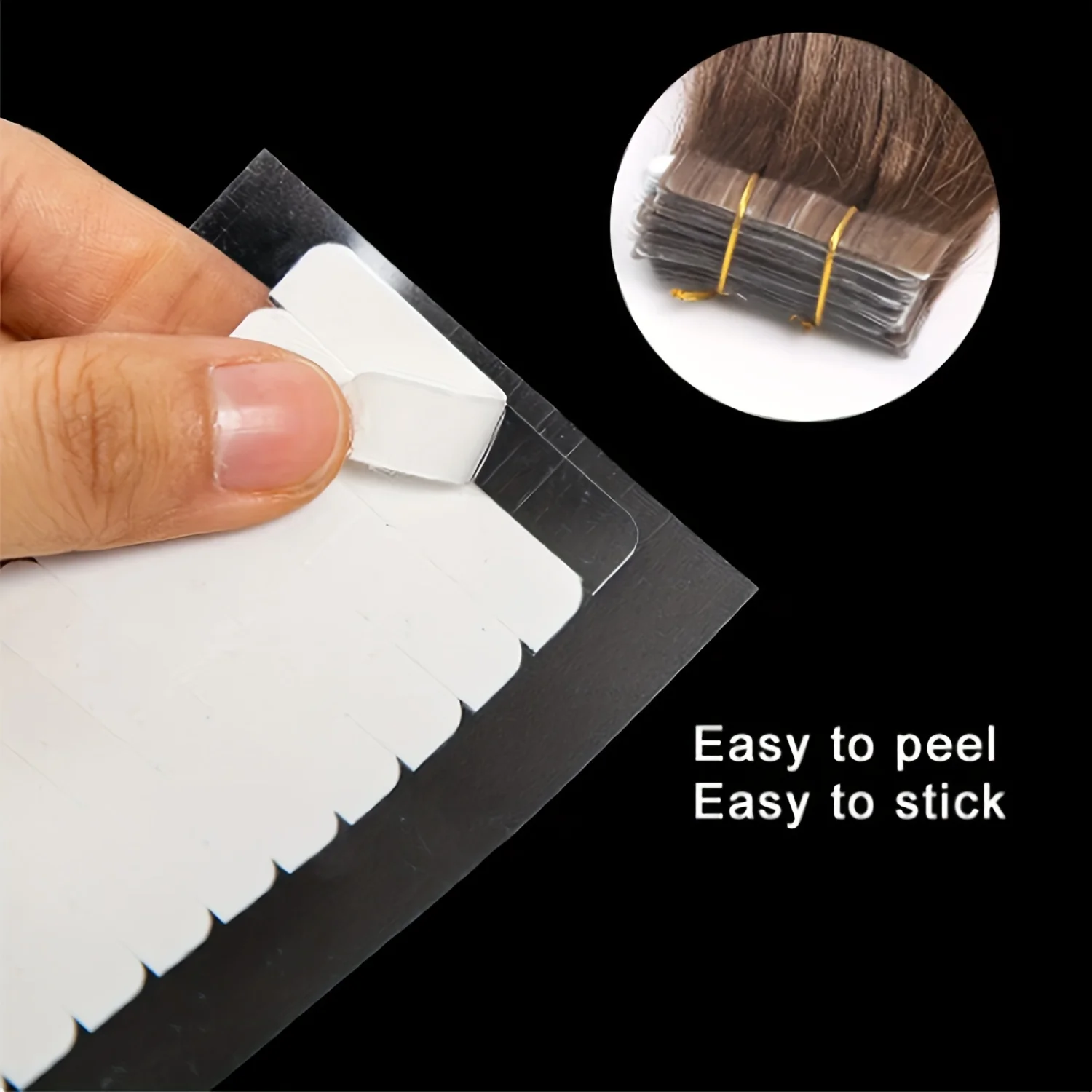 Adesiva Cabelo Extensão Tape, Perucas Tape, Fita de Substituição Tabs ...