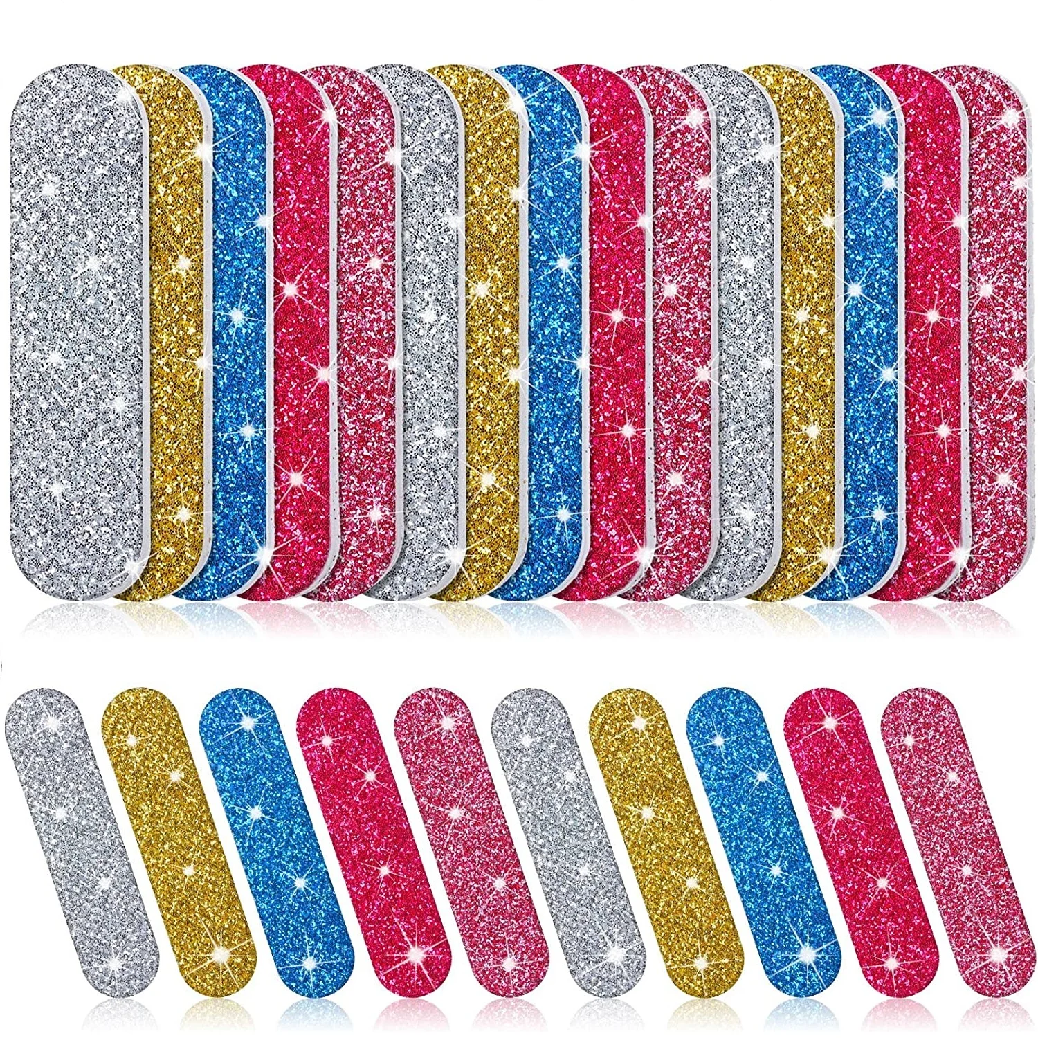 100Pcs-Disposable-Glitter-Nail-File-Double-Sided-Emery-Nail-Files ...