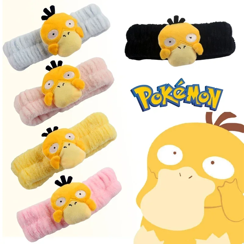 Pokemon-Psyduck-Face-Wash-Hairpin-Hairband-Cartoon-Anime-Headband-Boys ...
