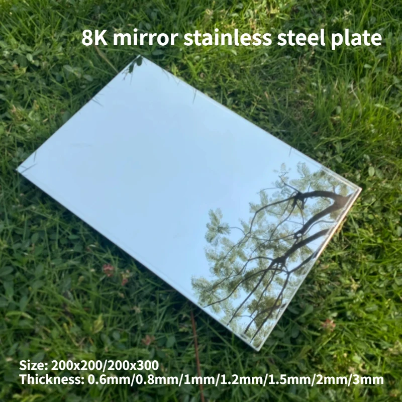 1PCS Mirror 8k Surface 304 Stainless Steel Sheet Mirror Effect DIY ...