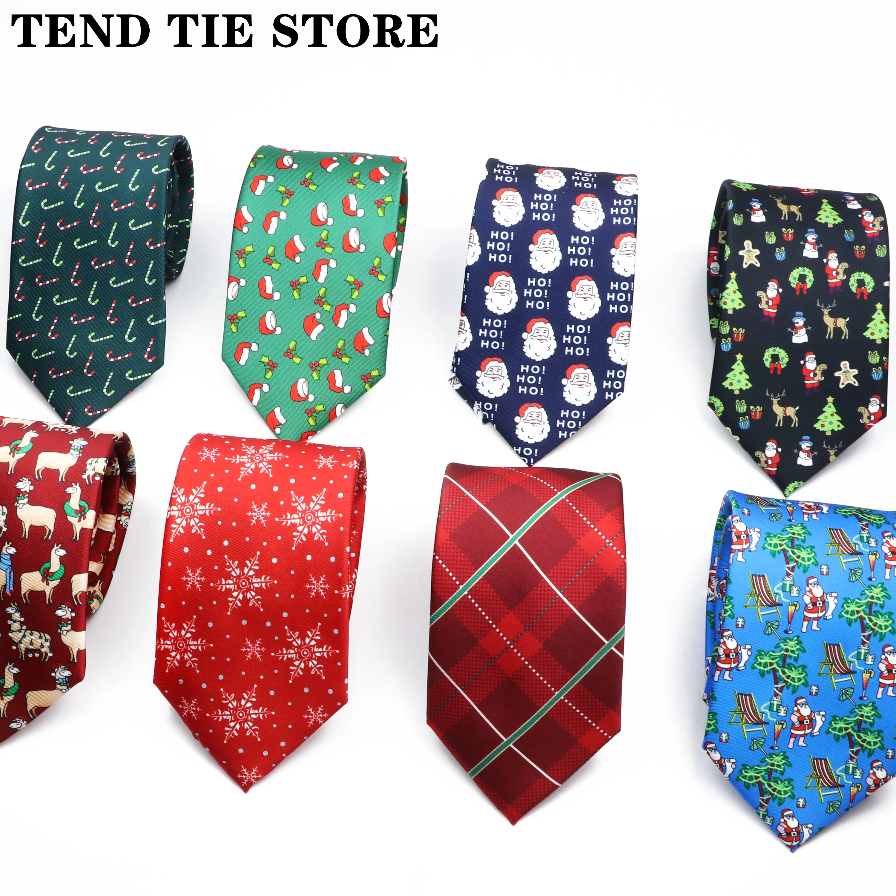 New-Christmas-Atmosphere-Tie-Men-s-Holiday-Polyester-Necktie-Fashion ...