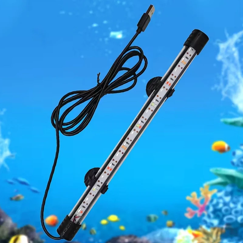 1PCS 17-47CM USB Plug Aquarium Light LED Waterproof Fish Tank Light ...