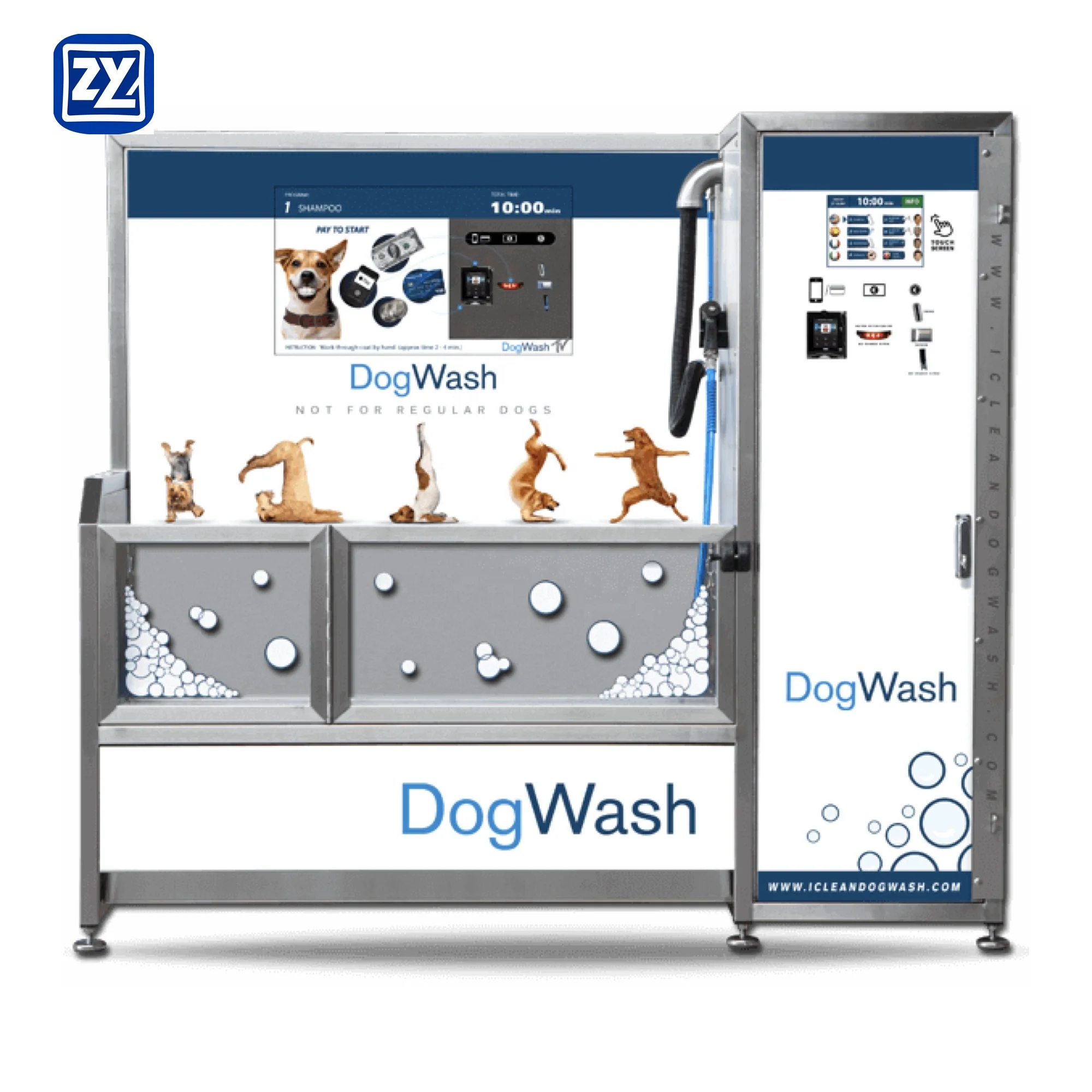 Automatic DIY Dog Cat Washing Station Self-Service Pet Bathtub Vending ...