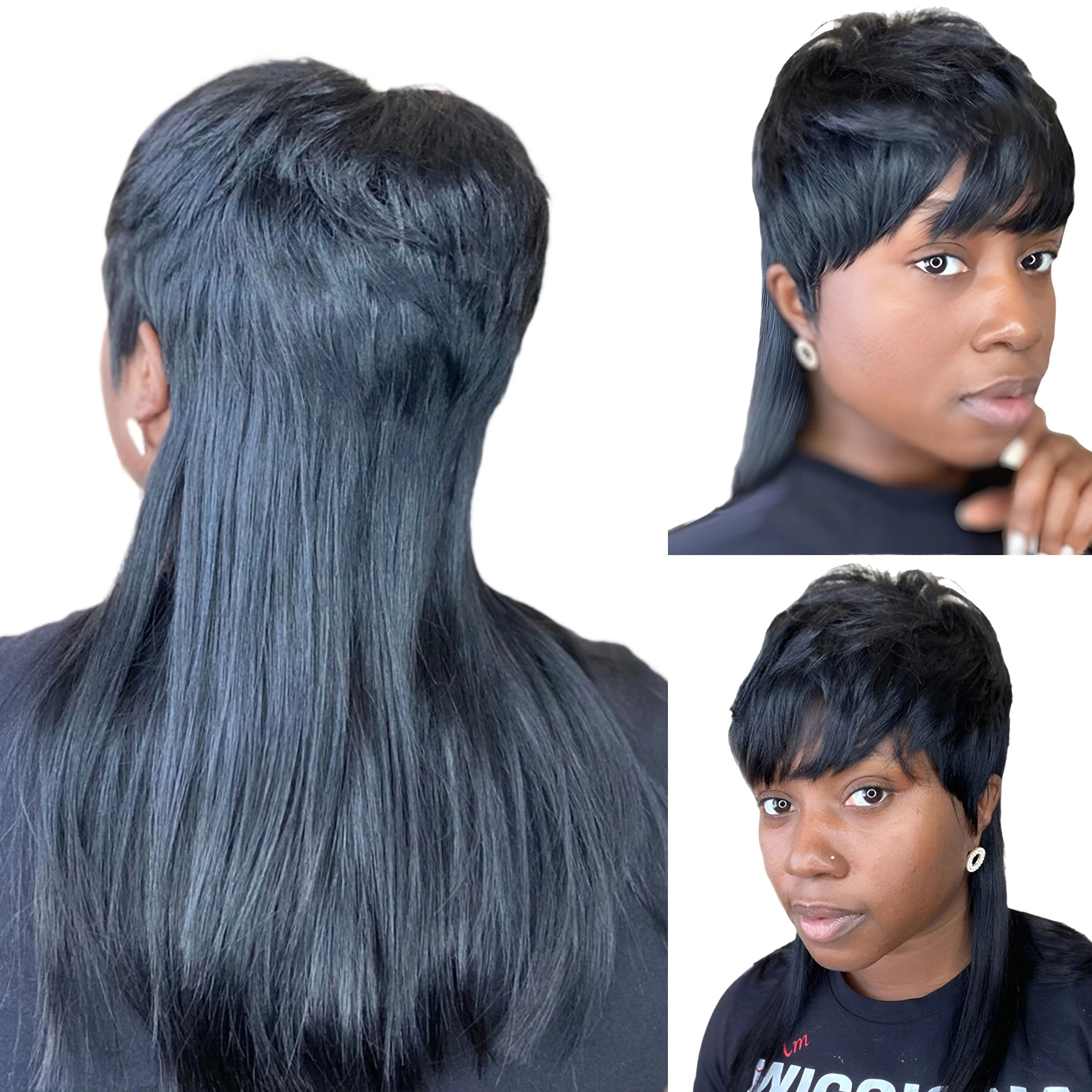 Mullet-Wig-for-black-Women-Pixie-Cut-Wigs-Human-Hair-Short-Mullet-Wave ...