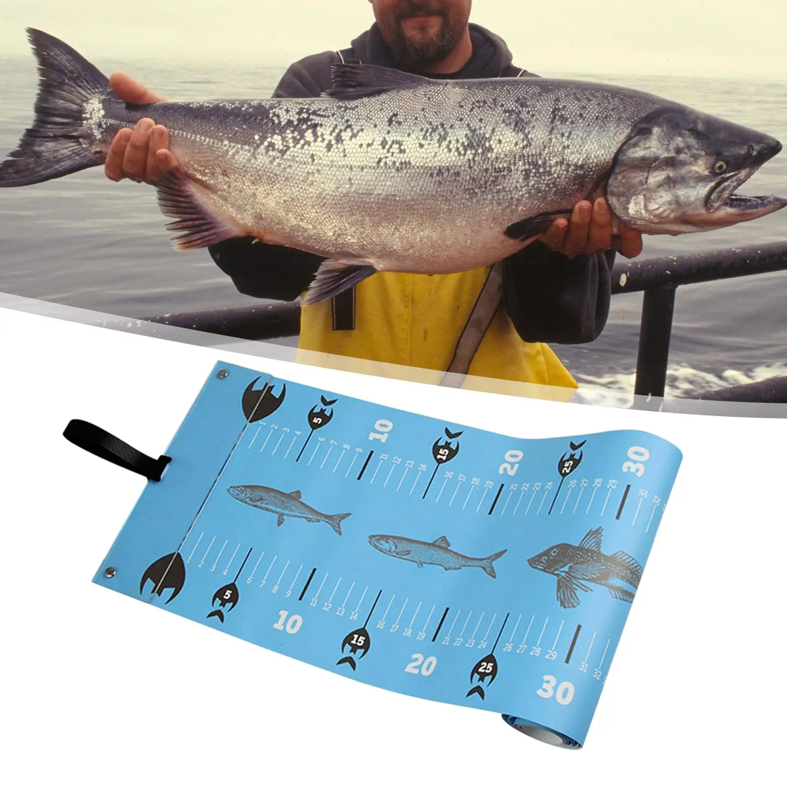 Fishing Ruler Portable Saltwater 47 inch Measurement Tool Fishing ...