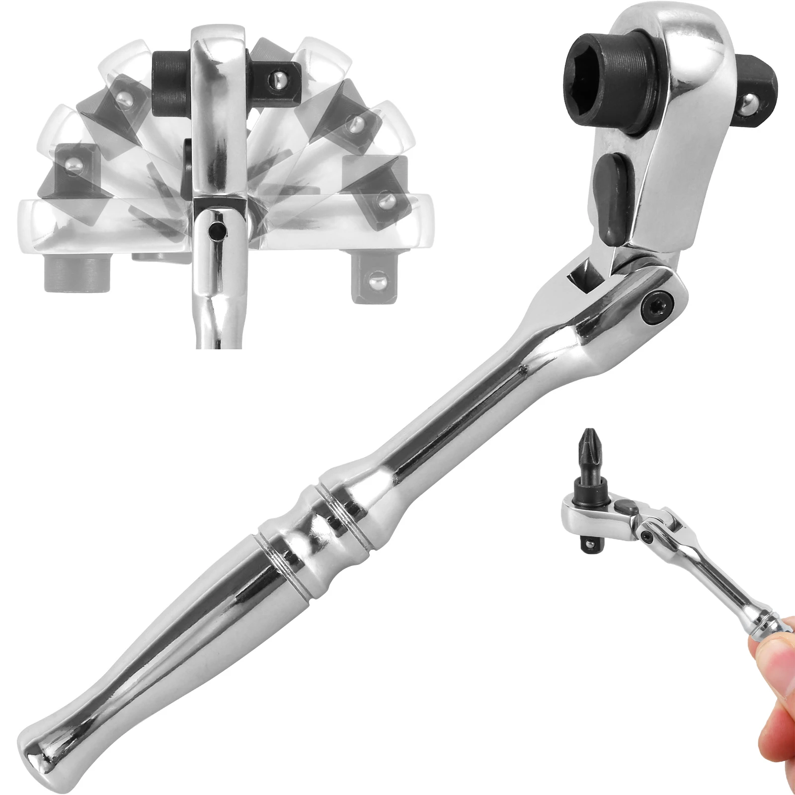 Ratchet-Handle-Chrome-Vanadium-Steel-2-in-1-Multi-Purpose-Reversible ...