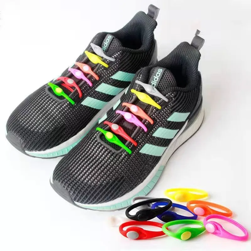 Waterproof-Rubber-Quick-Shoelaces-Round-Elastic-No-Tie-Shoelace ...
