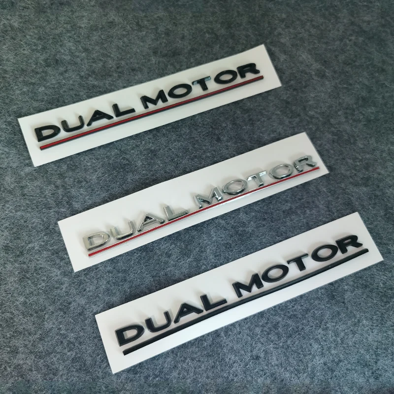 DUAL-MOTOR-Emblem-For-Tesla-Model-3-Y-S-X-Accessories-Underlined ...