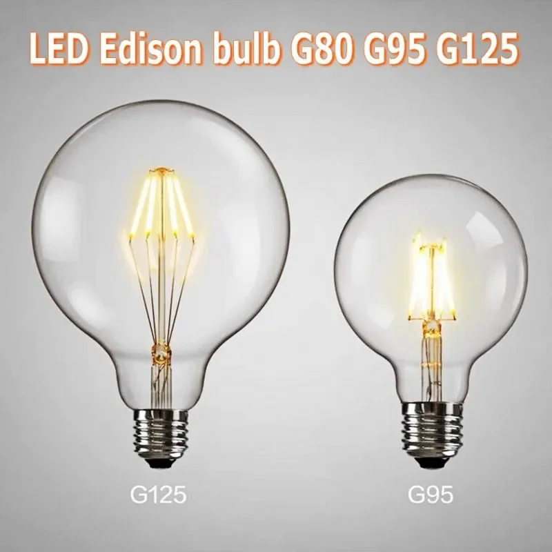 Edison-Led-Filament-Bulb-G95-G125-Big-Global-Light-Bulb-4W-6W-8W ...