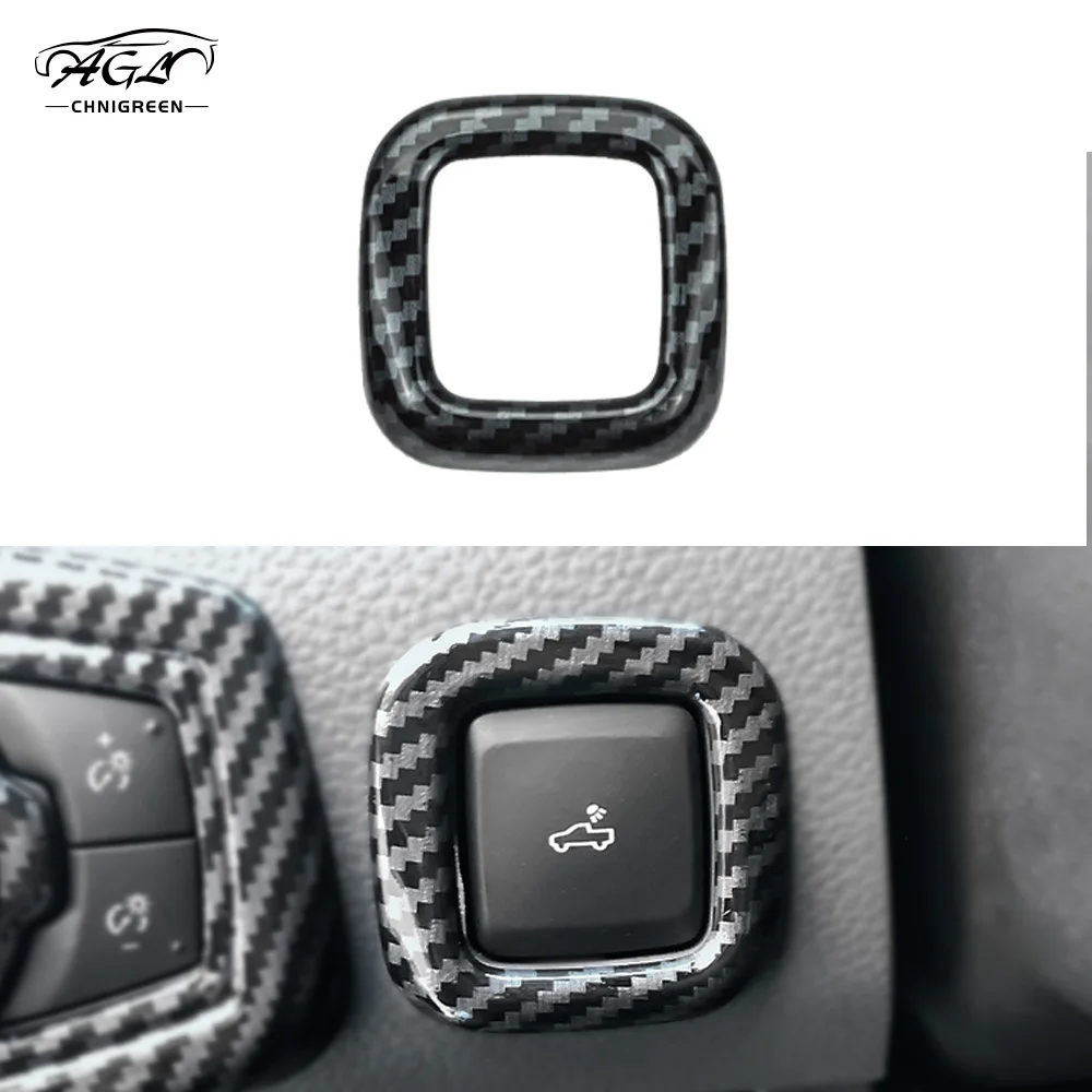 Carbon Fiber Color Car Rear Boot Light Switch Frame Covers Trim ...