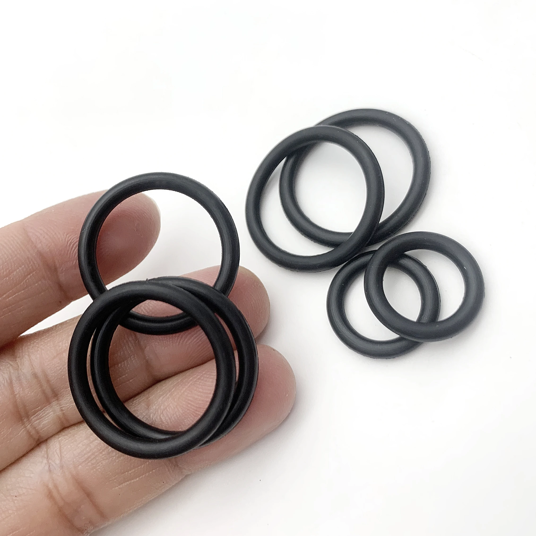 20Pcs CS 2mm OD 5mm~50mm All-Purpose Black Nitrile Rubber NBR O-Ring ...