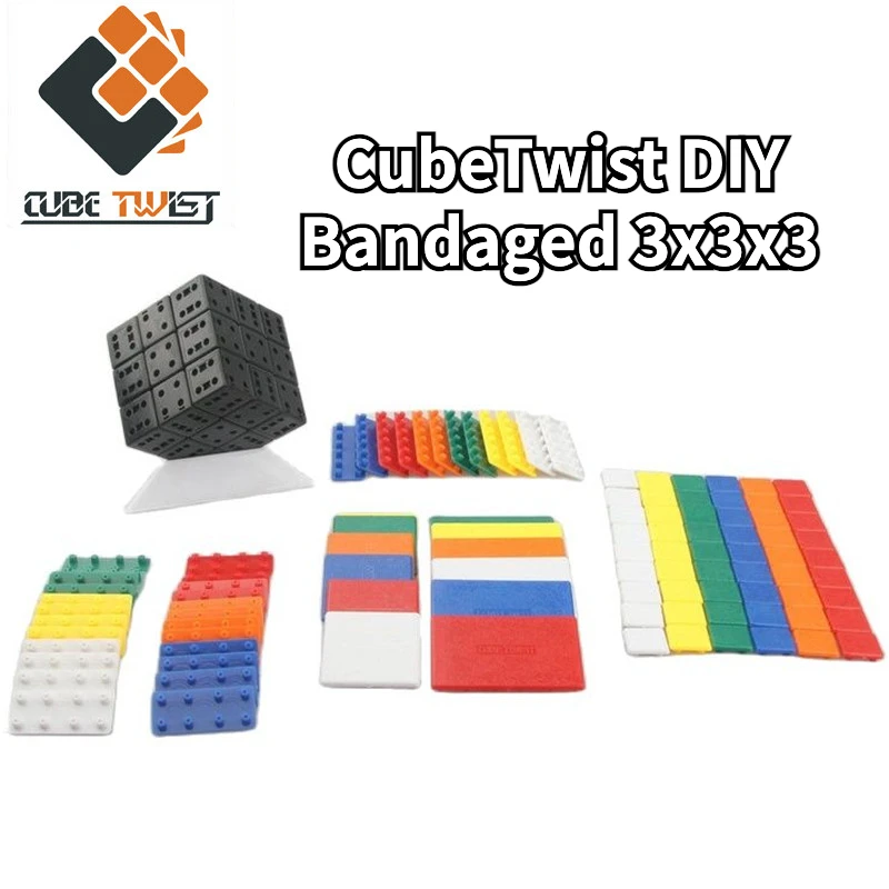 Funcube-CubeTwist-Cubo-m-gico-de-cuerpo-negro-con-Kit-de-pl-stico-Color ...