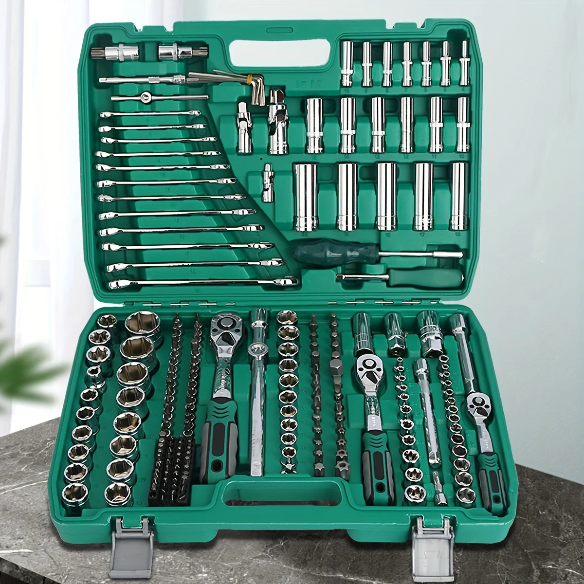 216pcs-Socket-Set-Car-Repair-Tool-Ratchet-Spanner-Wrench-Set-Pawl ...