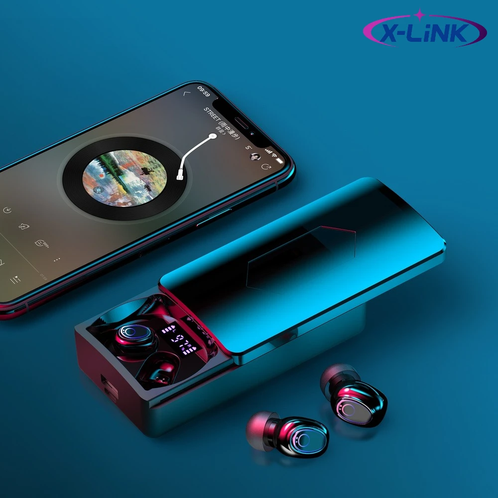 TWS-Bluetooth-Earphones-Wireless-Headphones-LED-Display-Earbuds-Stereo ...