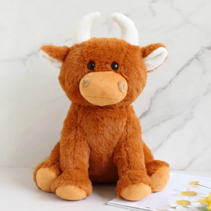 25-30cm-Kawaii-Simulation-Highland-Cow-Yak-Animal-Plush-Doll-Soft ...