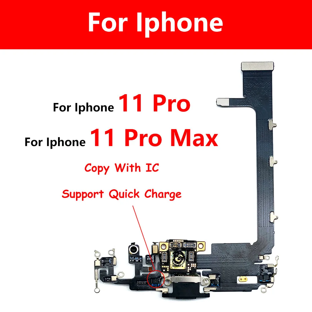 Cable flexible de carga para Iphone 11 Pro Max, puerto de carga USB ...