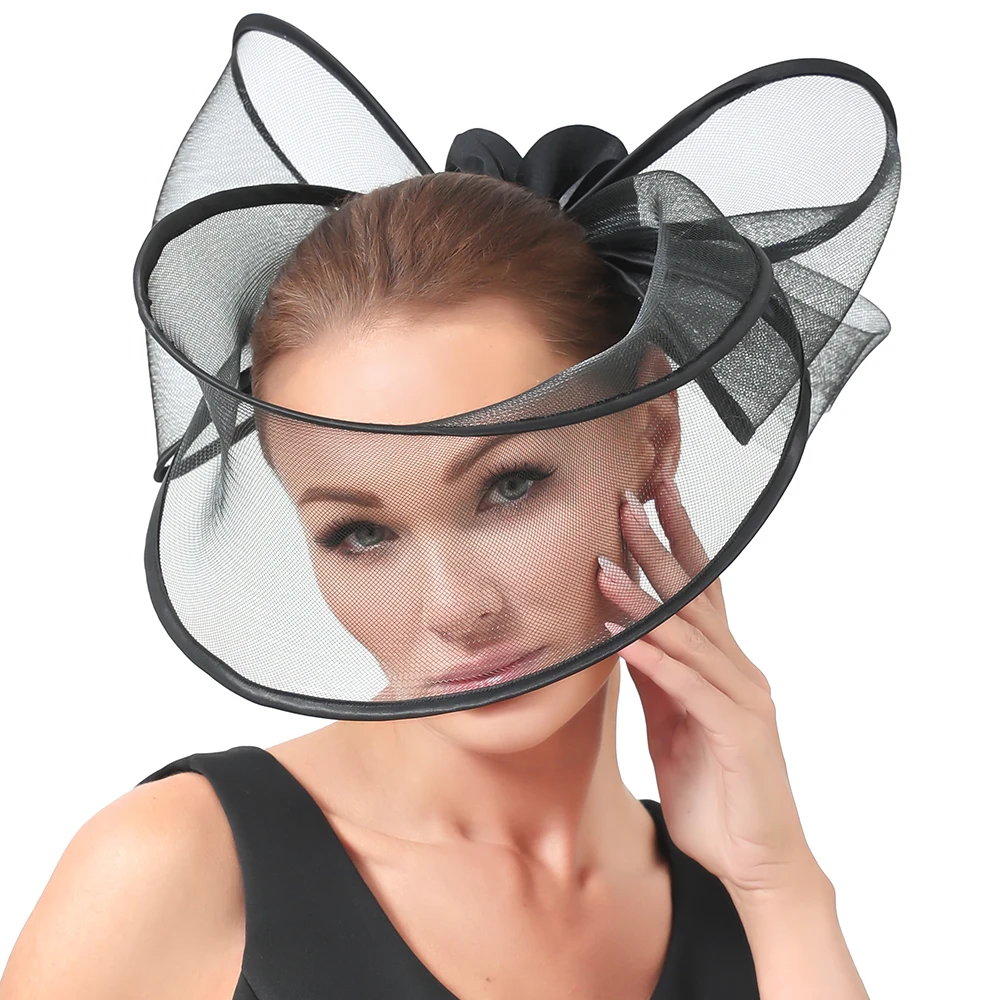 New-Black-Party-Headpiece-Millinery-Headbands-Wedding-Fascinator-Hats ...