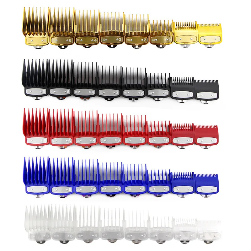 8pcs Limit Comb For Wahl Electric Clipper Universal Barber Shop Pro ...
