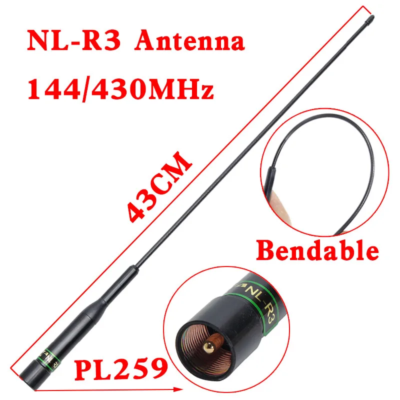 Nagoya-NL-R3-PL259-Flex-vel-Chicote-Dual-Band-VHF-UHF-144-430MHz-Ham-R ...