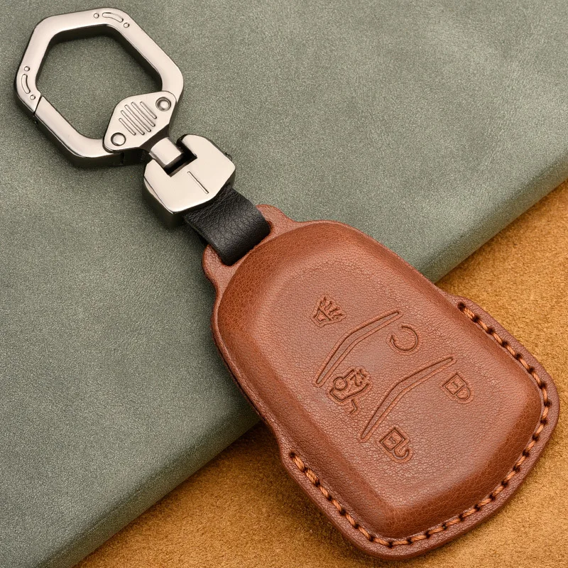 Luxury Smart Car Key Cover Case Fob Holder For Cadillac Xt5 Ct5 Xt4 Ct6 ...
