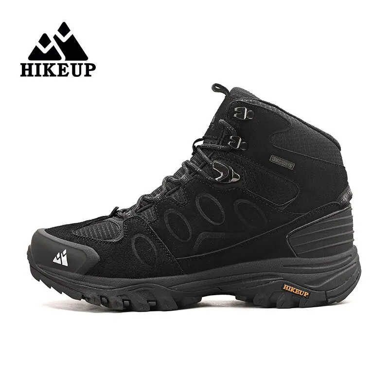 HIKEUP High-Top Men Hiking Boot Winter Outdoor Shoes Lace-Up Non-slip ...