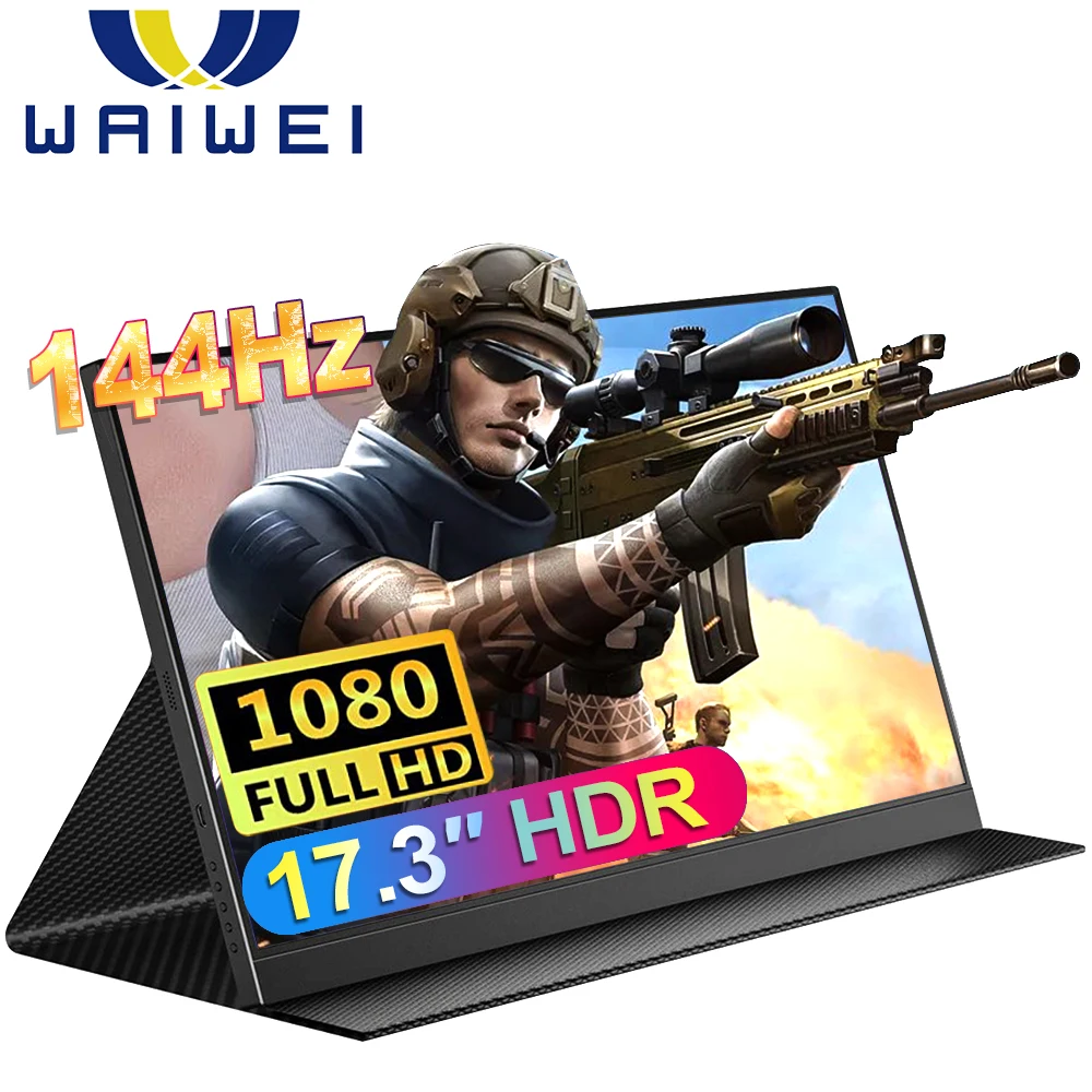 WAIWEI-17-3-Inch-144Hz-Portable-Monitor-1920-1080-Gaming-Monitor-17-HDR ...