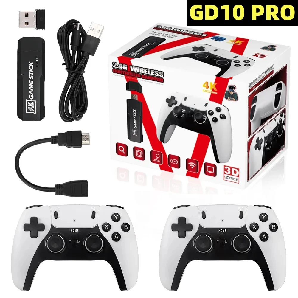 New-GD10-PRO-Video-Game-Stick-Console-2-4G-Double-Wireless-Controller ...