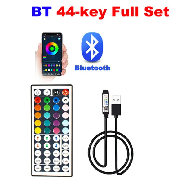 LED-Strip-Lights-Remote-Control-Unit-LED-Lights-for-Room-Decoration-Neon-Lights-Bluetooth-Remote ...