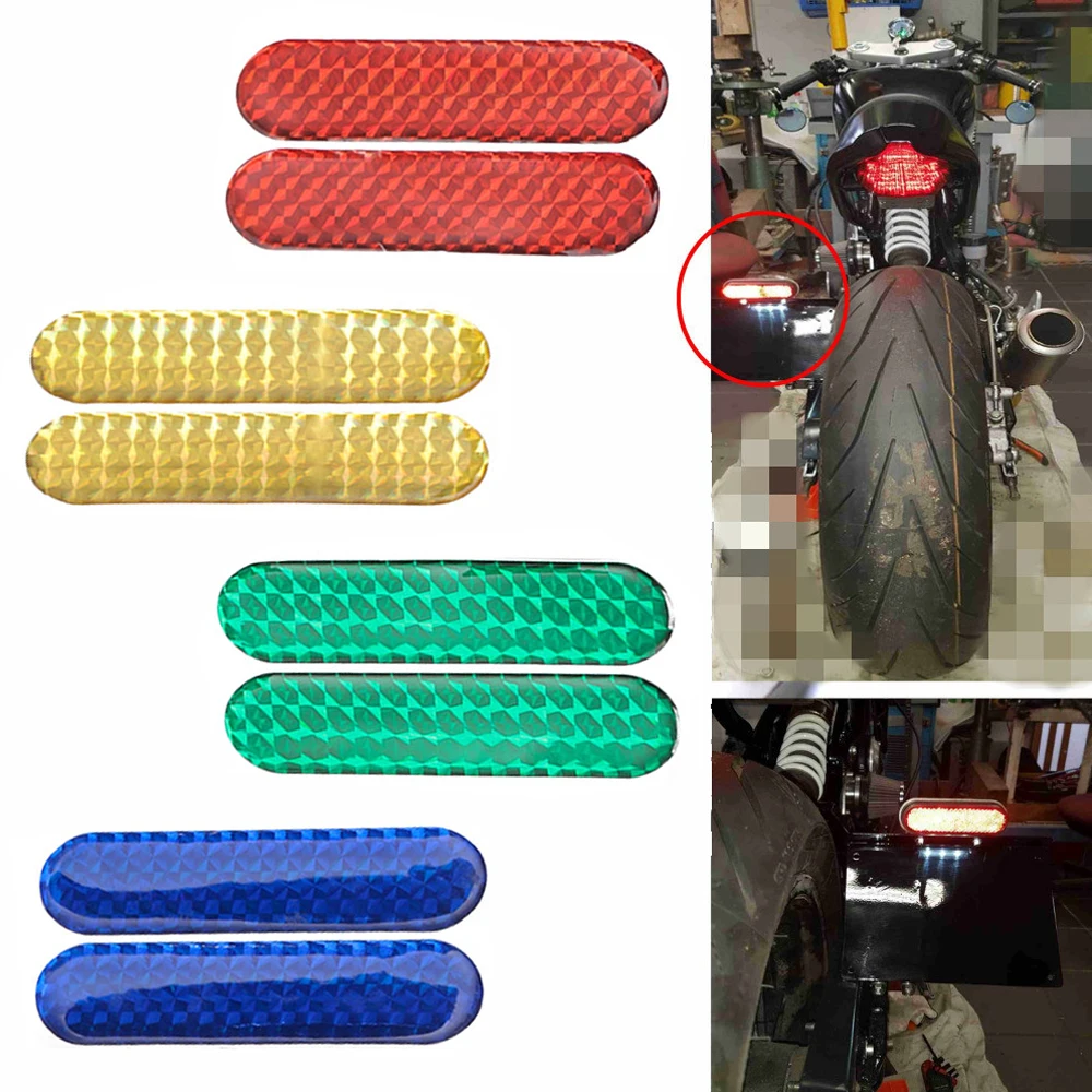 2pcs-Car-Motorcycle-Reflective-Sticker-Sign-Warning-Reflective-Tape ...