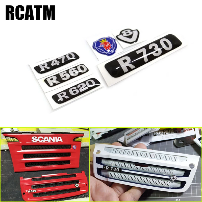 Kristal Drie Dimensionale Sticker Logo Decoratie Voor 1/14 Tamiya Rc ...