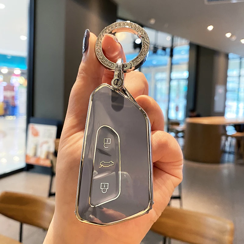 Fashion Tpu Car Remote Key Case Cover For Vw Volkswagen Golf 8 Id.3 4 ...
