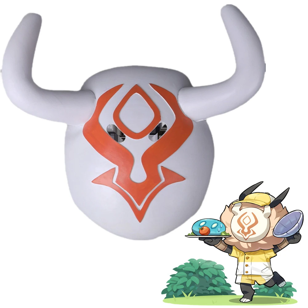 Game Genshin Impact Hilichurl Cosplay Latex Mask Helmet Halloween ...