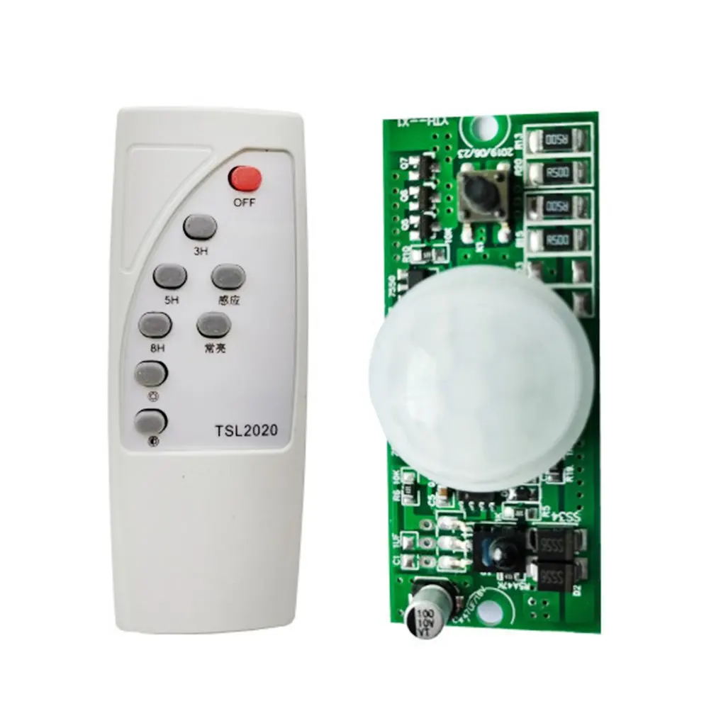 Circuit-Board-3-2V-3-7V-Remote-Control-PIR-Human-Body-Sensor-Light ...