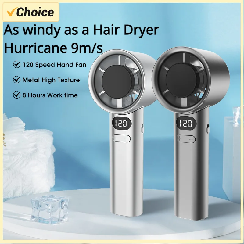 120-High-speed-Desktop-Fan-Adjustable-Portable-Handheld-Turbofan-USB ...