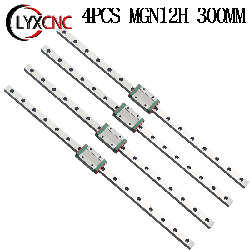 4PCS-MGN12-5PCS-Linear-Rail-MGN12H-300MM-For-Voron-Switchwire-Parts ...