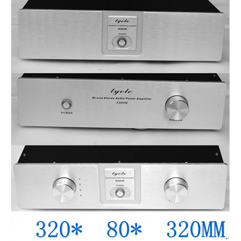 320-80-326MM-A3208B-Amplifier-Chassis-Enclosure-DIY-Shell-Front-Box ...