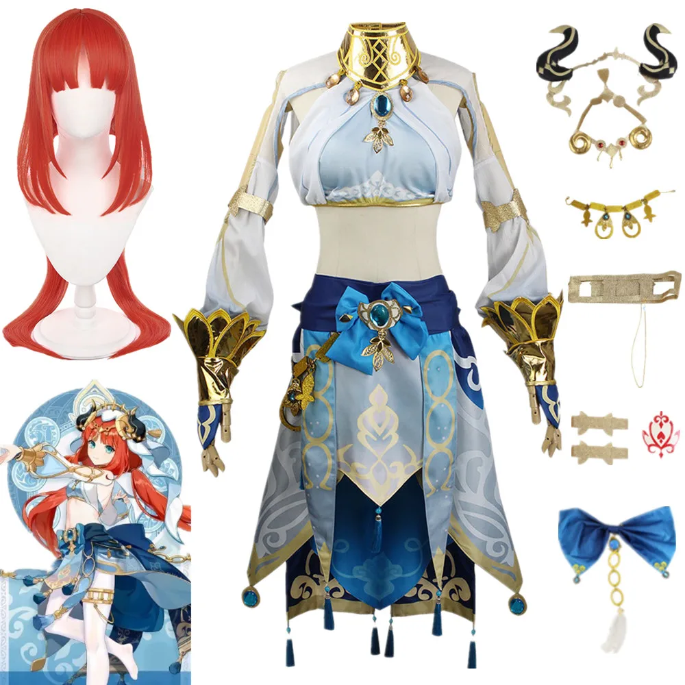 Genshin-Impact-Nilou-Sumeru-Hydro-Cosplay-Costume-Full-Set-Headwear ...