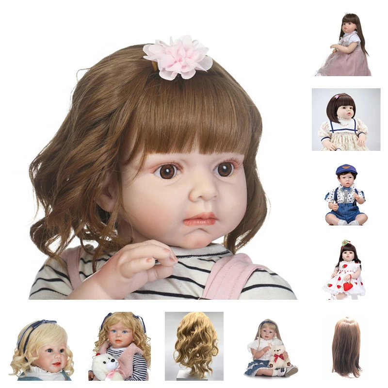 Many Hair Styles Reborn Doll /BJD Doll Hair Wig Fit The Circumference ...