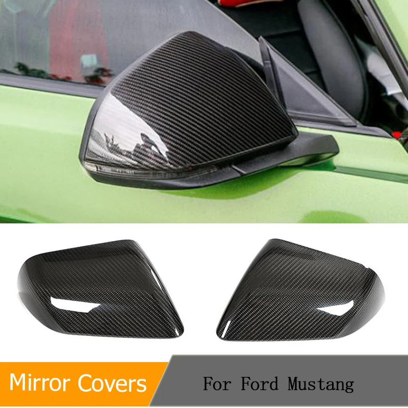 Carbon-Fiber-Car-Rear-View-Mirror-Covers-Caps-for-Ford-Mustang-GT-Coupe ...