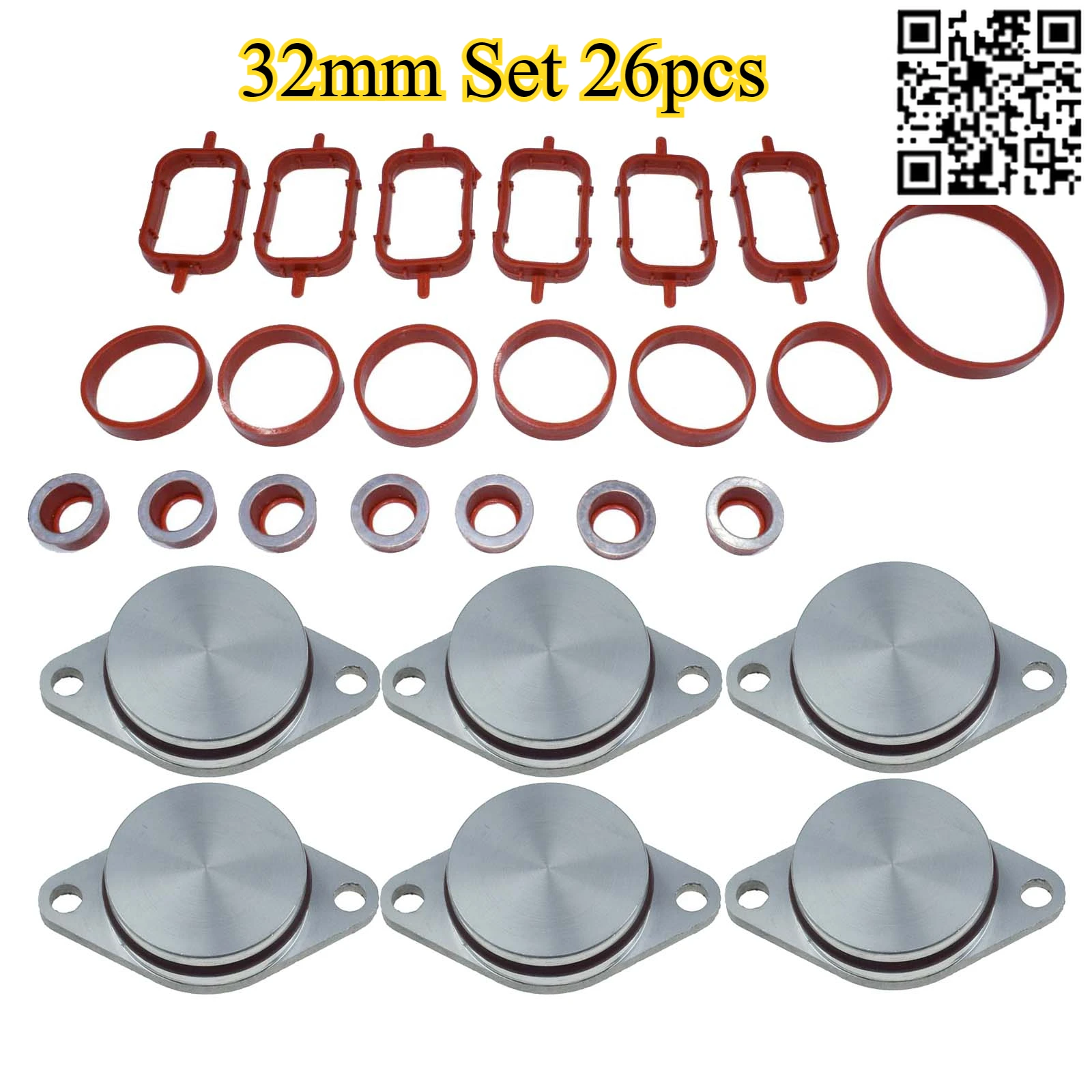 Swirl Flap Blanks Plate & Intake Inlet Manifold Gasket Seal For BMW M57 ...