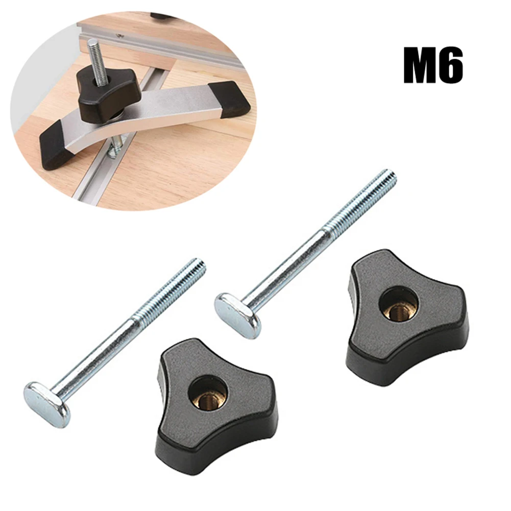 2 Készlet T-Track Csavar És Anya M6 Famegmunkáló Szerszám Jigs ...