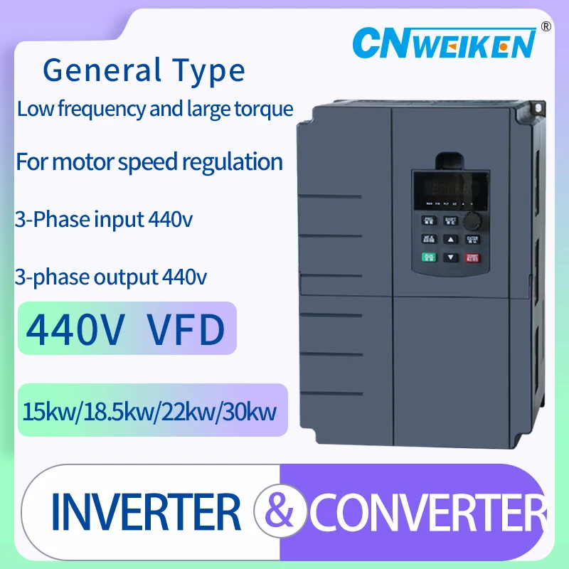 22KW-VFD-Input-440V-3ph-to-Output-440V-3ph-High-Performance-AC-to-AC ...