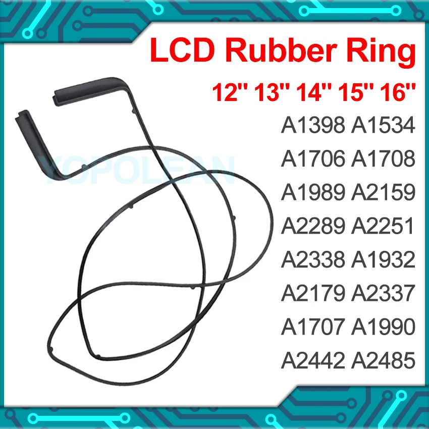 New For MacBook Retina 13" A1706 A1708 LCD Screen Middle Frame Rubber ...