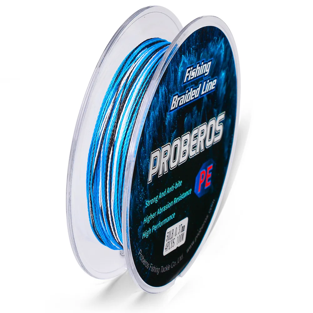 100% PE 4 Strands Braided Fishing Line, 10 20 30 40 lb Sensitive ...