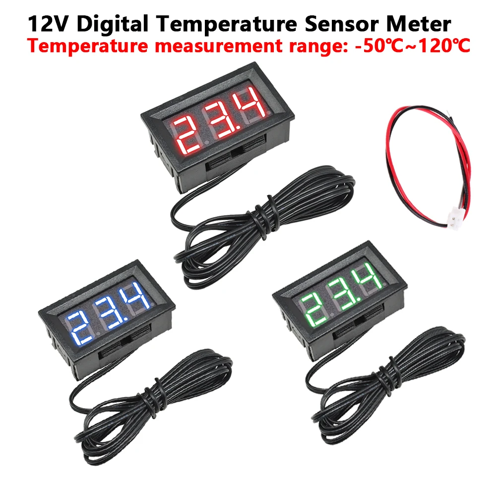 DC12V-0-56-Mini-Digital-LED-Thermometer-for-Car-Temperature-Monitor ...