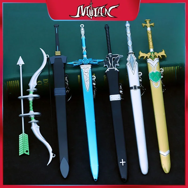 Sword-Art-Online-22CM-Elucidator-Anime-Kirito-Weapon-Yuuki-Asuna-Green ...