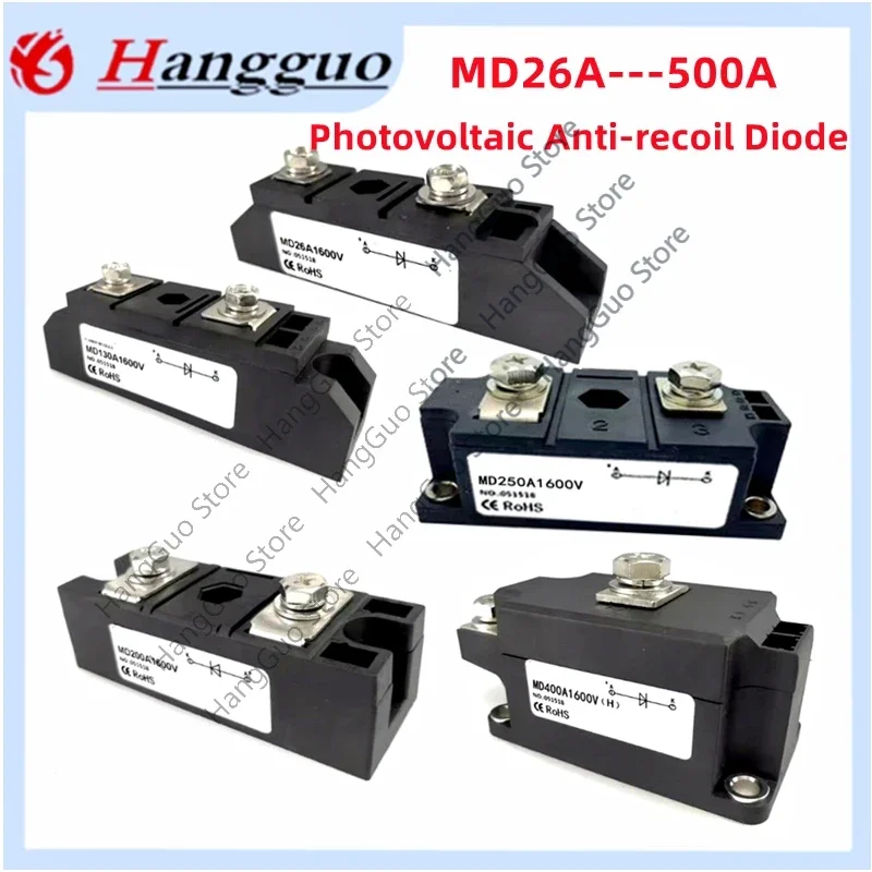 MD100A-16 Photovoltaic Anti-recoil Diode 26A to 500A 100A 1600V Diode ...
